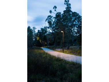 LP CAPSULE LED street lamp on pole By Louis Poulsen | design Henning Larsen