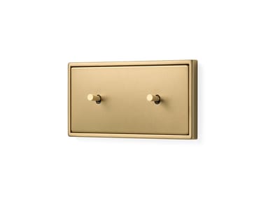 LS 1912 BRASS 2X | Brass electrical switch LS 1912 Collection By JUNG