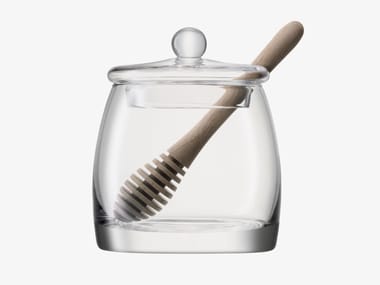SERVE HONEY POT & OAK DIPPER Food-storage box By LSA