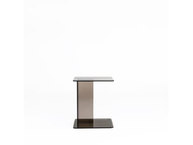 LUCENT | Side table Rectangular tempered glass side table By Case ...