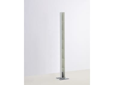 Freestanding powder coated steel bookcase LUFT STAND By MOX design Anna ...