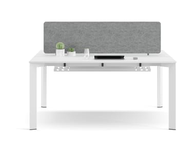 LUTA Multiple melamine office desk with drawers By Ersa
