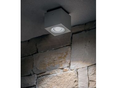 LUX SHOWER Aluminium outdoor ceiling light By Goccia Illuminazione