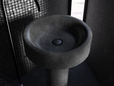 Lavabo freestanding rotondo in calcestruzzo LVC By Moab design ...