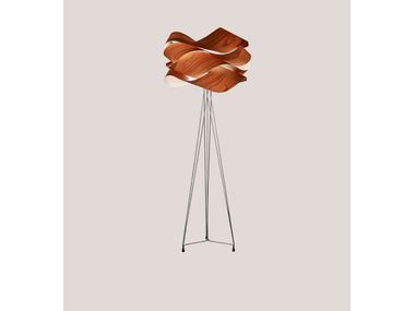 LINK Handmade wood veneer and metal floor lamp By LZF | design Ray Power