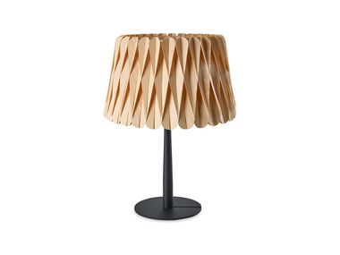 LOLA Lámpara de mesa hecha a mano de chapada en madera y metal By LZF ...