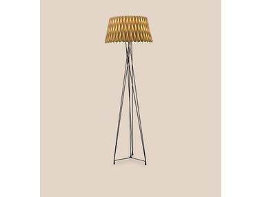 LOLA Handmade wood veneer and metal floor lamp By LZF | design Ray Power