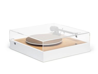 SQUARE OAK Portable oak record player By La Boite concept