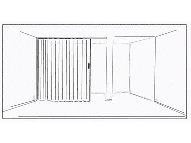 Lateral opening door Textile door By Dooor