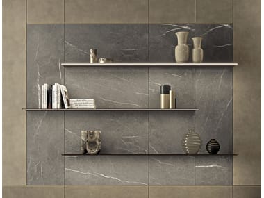 FOREVER SYSTEM LIVING Boiserie in pelle By Longhi