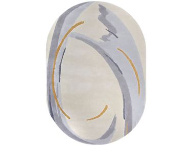 OVOID 002-F Custom wool and viscose rug By Loominology