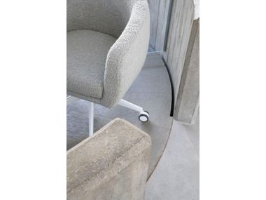 SEA SHELL Fabric easy chair with castors By Luxy