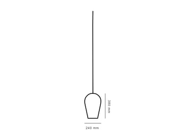 MAESTRO | Pendant lamp Glass pendant lamp By Concept Verre