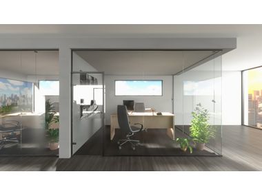 MAGNA PARS Modular system for glass partitions By GH ITALY