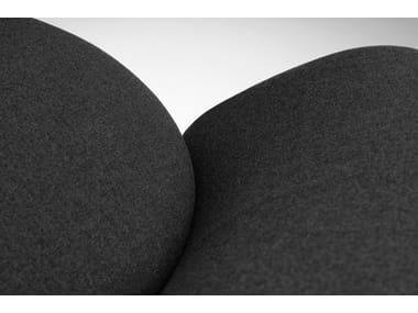 MAKI Modular fabric bench seating with back By Offecct | design Jin ...