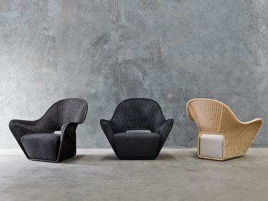 Rattan armchair with armrests MANTA By Feelgood Designs design Henrik ...