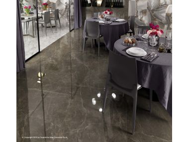 MARVEL EDGE Porcelain stoneware flooring with marble effect By Atlas ...