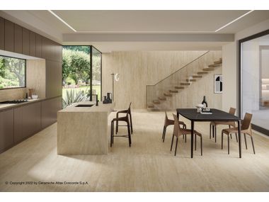 MARVEL TRAVERTINE Wall/floor tiles with marble effect By Atlas Concorde