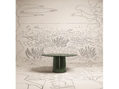 MATEO Round wooden table By Molteni & C. | design Vincent Van Duysen