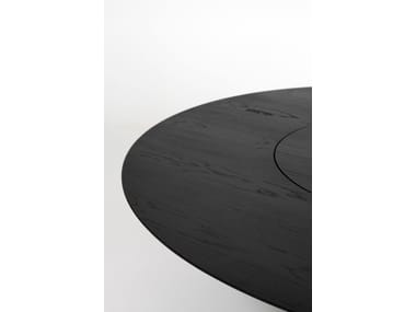 MATERIC Round dining table with Lazy Susan By Porro | design Piero Lissoni