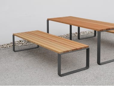 MAYFIELD | Steel and wood table for public areas By miramondo