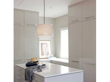 MERCER LED blown glass and fabric pendant lamp By Marset | design Joan ...