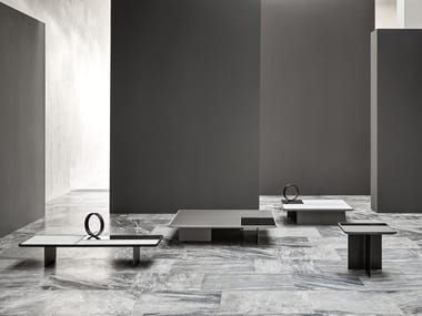 MIES Wood and glass coffee table By Frigerio | design Umberto Asnago