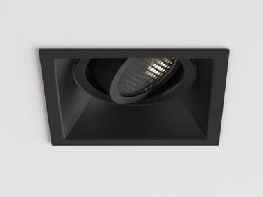 MINIMA SLIMLINE SQUARE ADJUSTABLE FIRE-RATED LED metal spotlight By ...