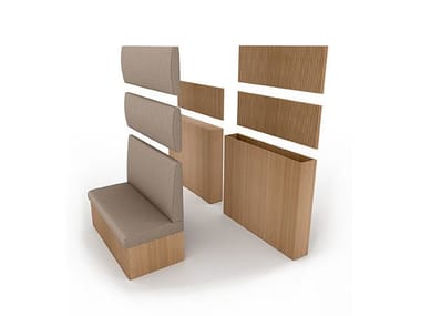 MOBY Upholstered high-back restaurant booth By Sedex