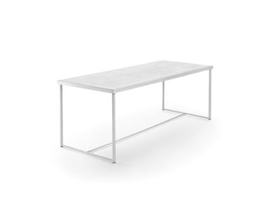 MOKA Rectangular wooden table By Flexform