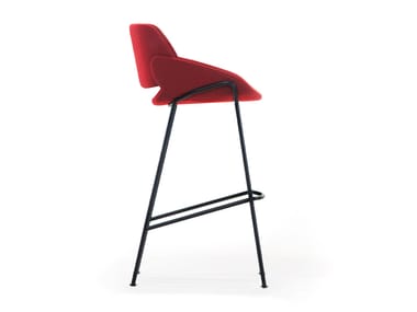 MONK Fabric barstool with footrest By prostoria | design Grupa Studio