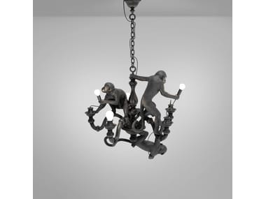 MONKEY CHANDELIER Pendant lamp By Seletti | design Marcantonio