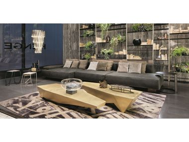 MONOLITH Low brass coffee table By Henge | design Massimo Castagna