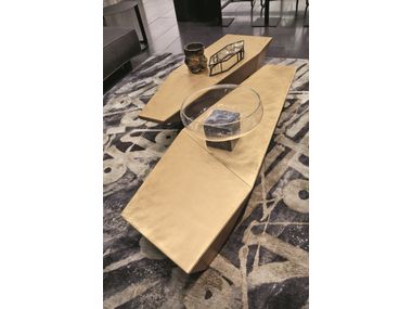 MONOLITH Low brass coffee table By Henge | design Massimo Castagna