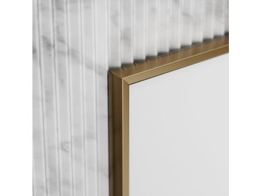 MOODE Rectangular framed wall-mounted metal mirror By LUSSO