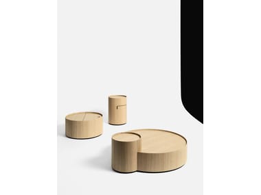 MOON ECLIPSE Round coffee table with storage space By Living Divani ...