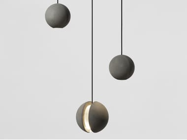 MOON LED concrete pendant lamp By Bentu Design