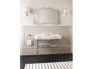 MOONLIGHT Fabric and brass wall lamp for bathroom By Devon&Devon