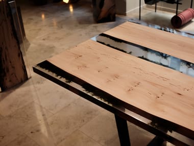 MOSS 2 Rectangular dining table By alcarol | design Andrea Forti, Eleonora Dal Farra