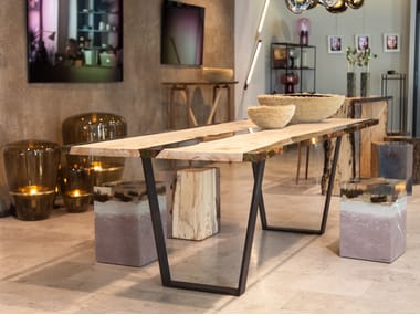 MOSS 2 Rectangular dining table By alcarol | design Andrea Forti, Eleonora Dal Farra
