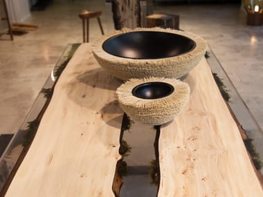 MOSS 2 Rectangular dining table By alcarol | design Andrea Forti, Eleonora Dal Farra