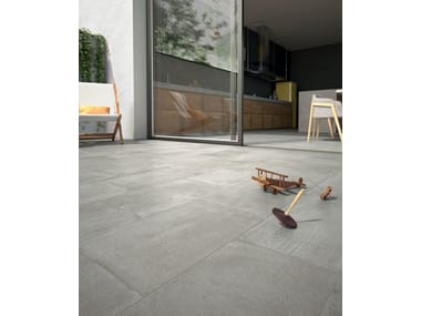 Porcelain stoneware wall/floor tiles with concrete effect MOTION By ...