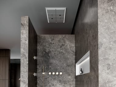 MULTISHOWER LED ceiling mounted Solid Surface overhead shower By MOMA ...