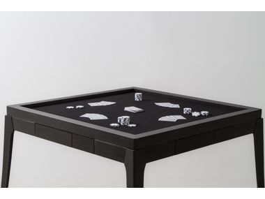 Mahjong card table Square oak game table By District Eight
