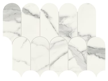 SCULTOREA STATUARIO VENA ARGENTO Mosaic By Marca Corona