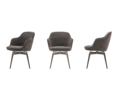 CARATOS Swivel fabric chair with armrests By Maxalto | design Antonio ...