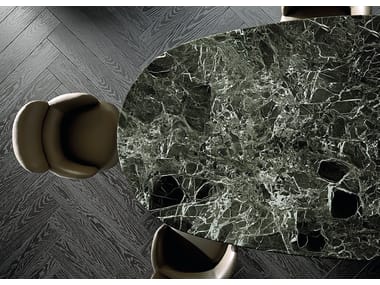 NICO Oval marble table By Minotti