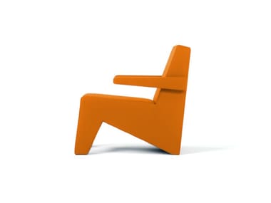 CUBIC Fabric easy chair with armrests By Moca | design Steven Wittouck