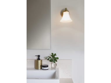 NENA Glass and steel wall lamp By Astro Lighting