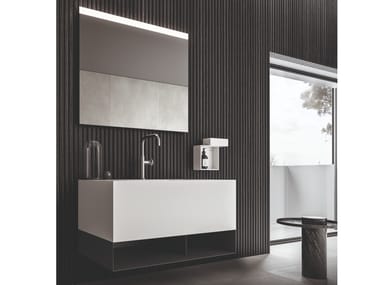 NEROLAB | Wood veneer vanity unit Nerolab Collection By Cerasa